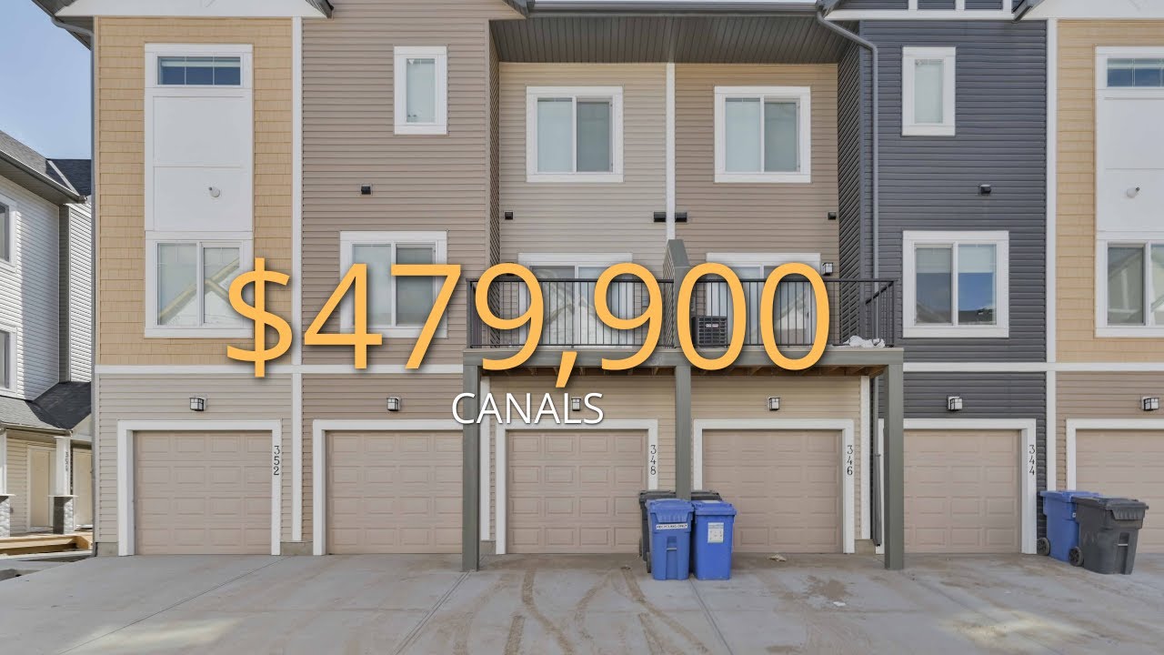 Brand New Townhouse in Canals Airdrie - Airdrie Homes 2024 - YouTube
