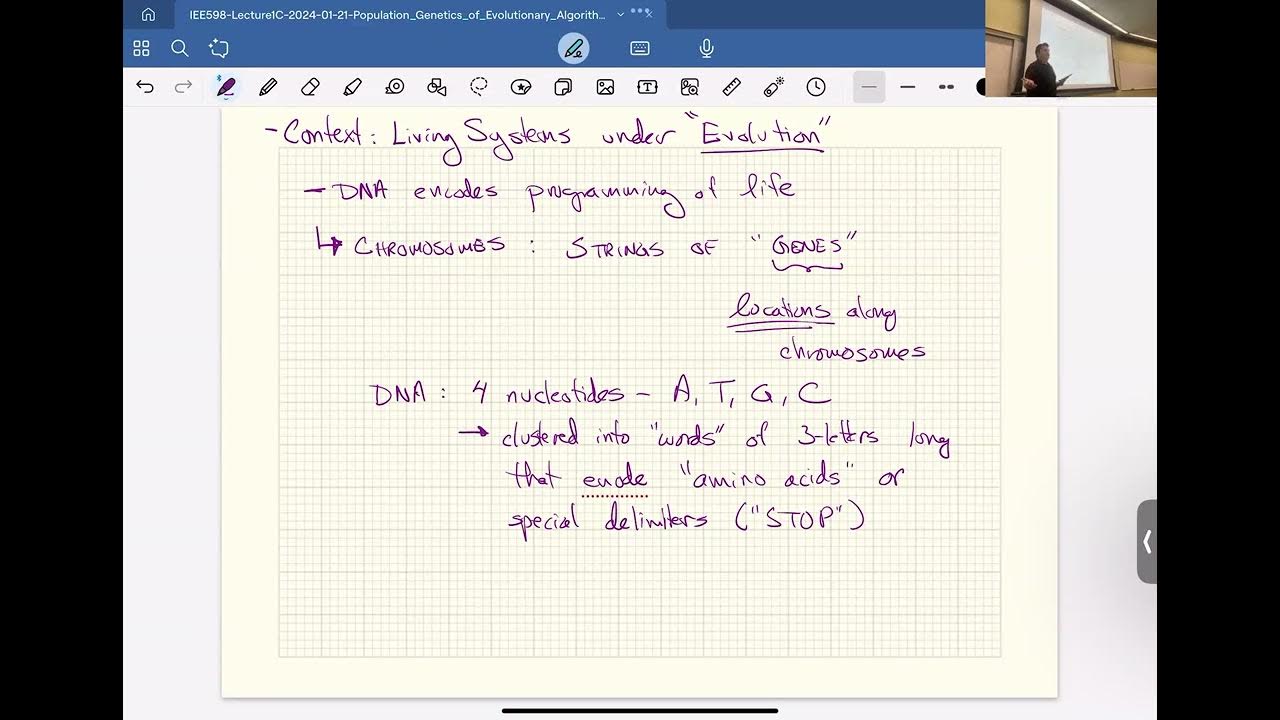 IEE 598: Lecture 1C (2025-01-21): Population Genetics of Evolutionary Algorithms - YouTube