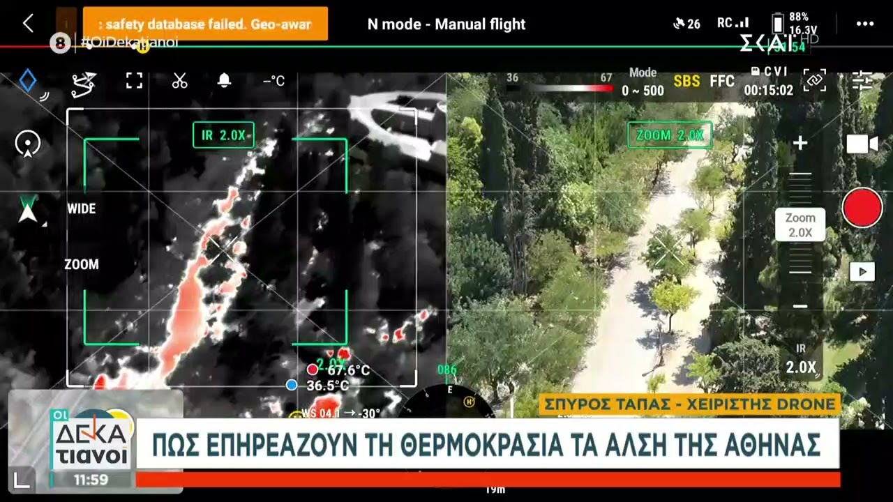 Η θερμική κάμερα του drone δείχνει πως επηρεάζουν τη θερμοκρασία τα ...