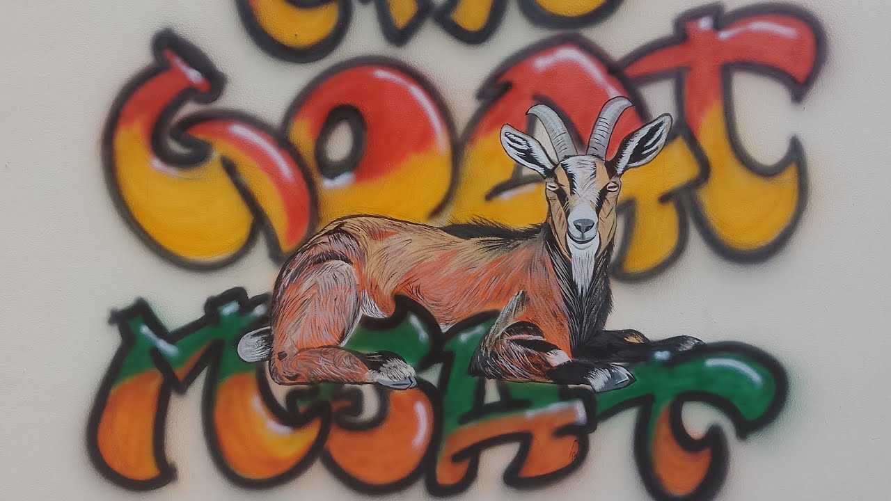 The GOAT meat graffiti - YouTube