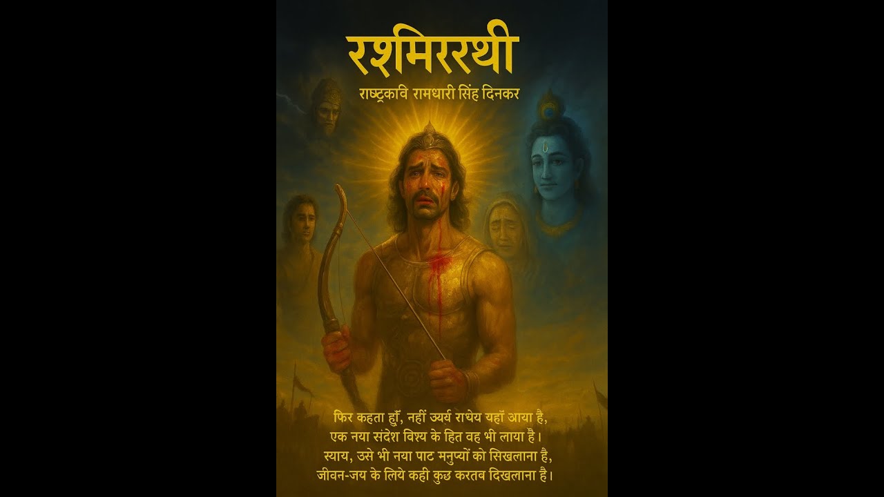 "Rashmirathi" The Legendary Story of Karna |Ramdhari Singh Dinkar ...