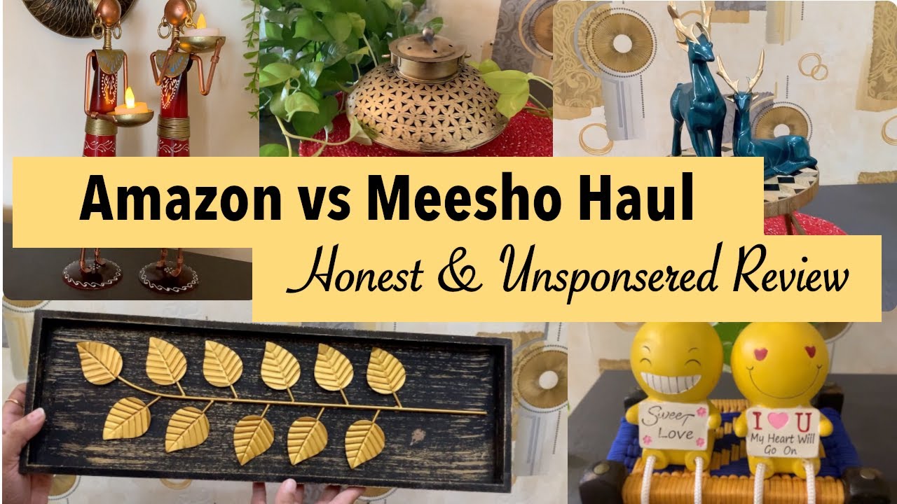 Beautiful & Stylish Amazon vs Meesho Home Decor Haul | Affordable ...