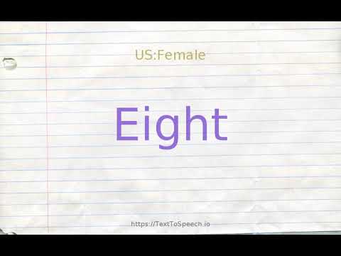 How to pronounce eight - YouTube