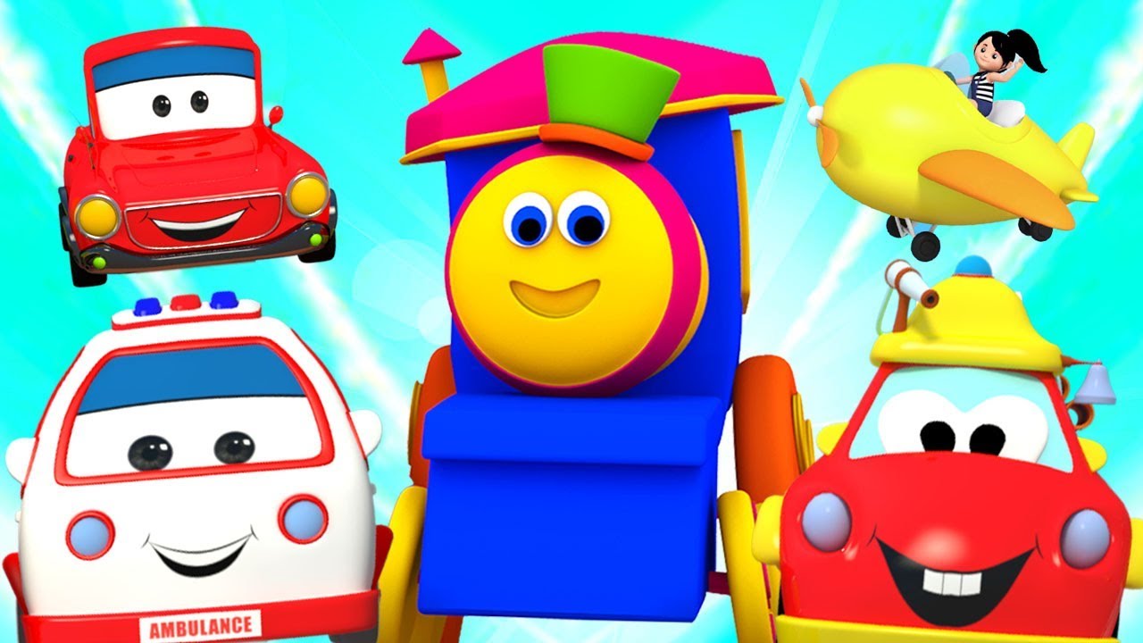 Transporte Veículos | Bob Treinar Vídeos Educativos | Crianças Músicas ...
