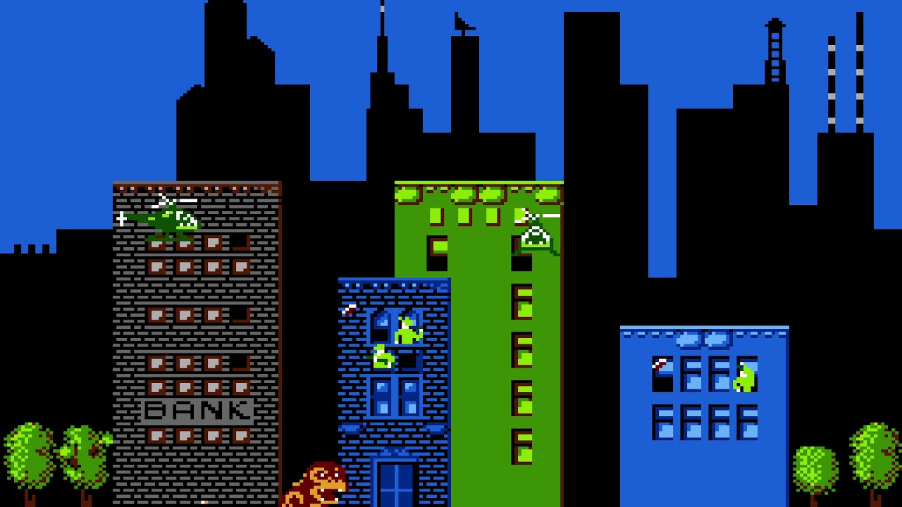 [TAS] NES Rampage "Pacifist George in California" playaround - YouTube