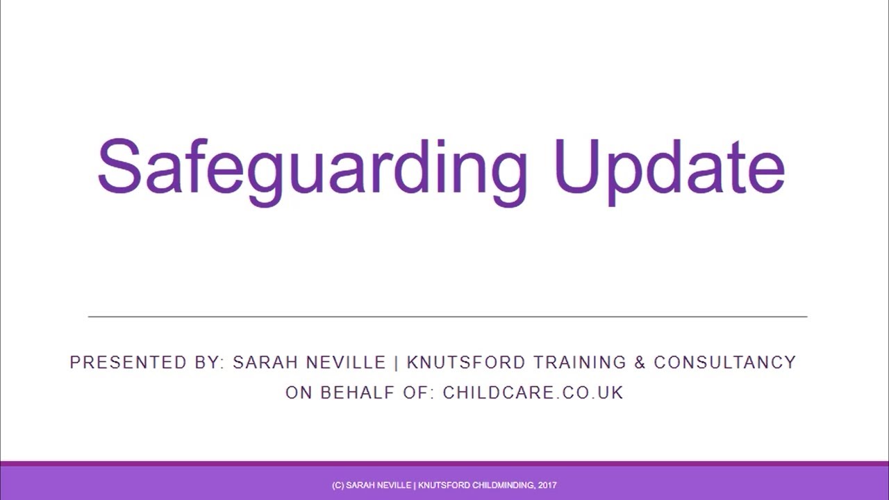 Safeguarding Update - YouTube