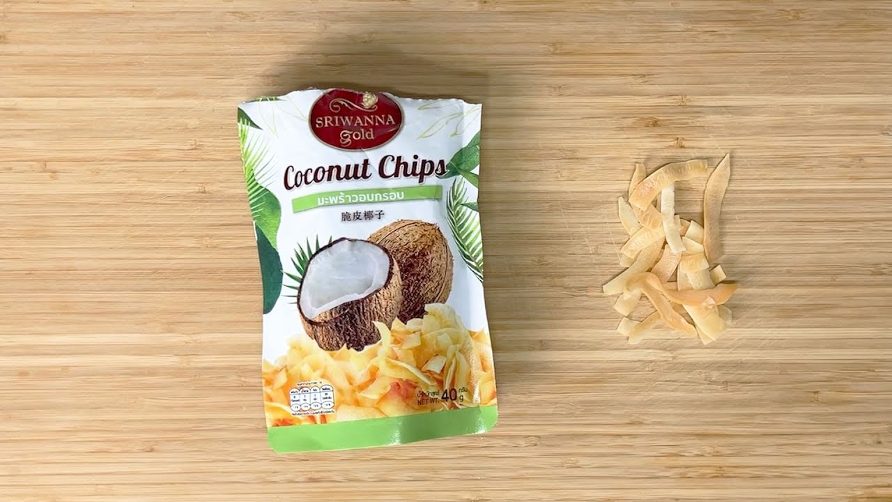 Thailand SRIWANNA GOLG Coconut Chips - YouTube