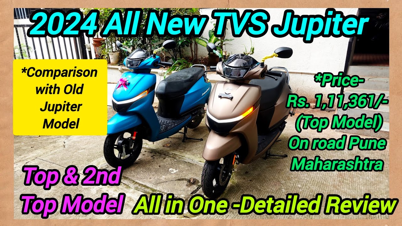2024 All New Gen TVS | Jupiter | Top and 2nd Top Model🔥 | Comparison ...