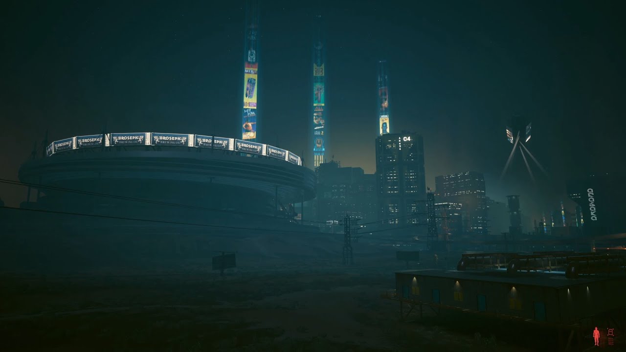 Outside Night City, Night Ambience, Desert, Cyberpunk 2077 - YouTube