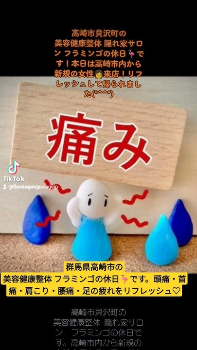 高崎朝8時~整体・深夜3時まで整体対応店！高崎市貝沢町 フラミンゴの休日🦩美容健康整体 隠れ家サロン 頭痛・首痛・肩こり・腰痛・足の疲れ・心の休息🌿3dもみほぐし・頭ほぐし・マタニティ整体