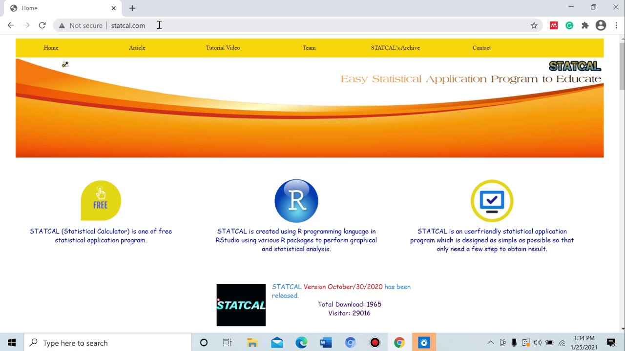 CARA DOWNLOAD SOFTWARE STATCAL - YouTube