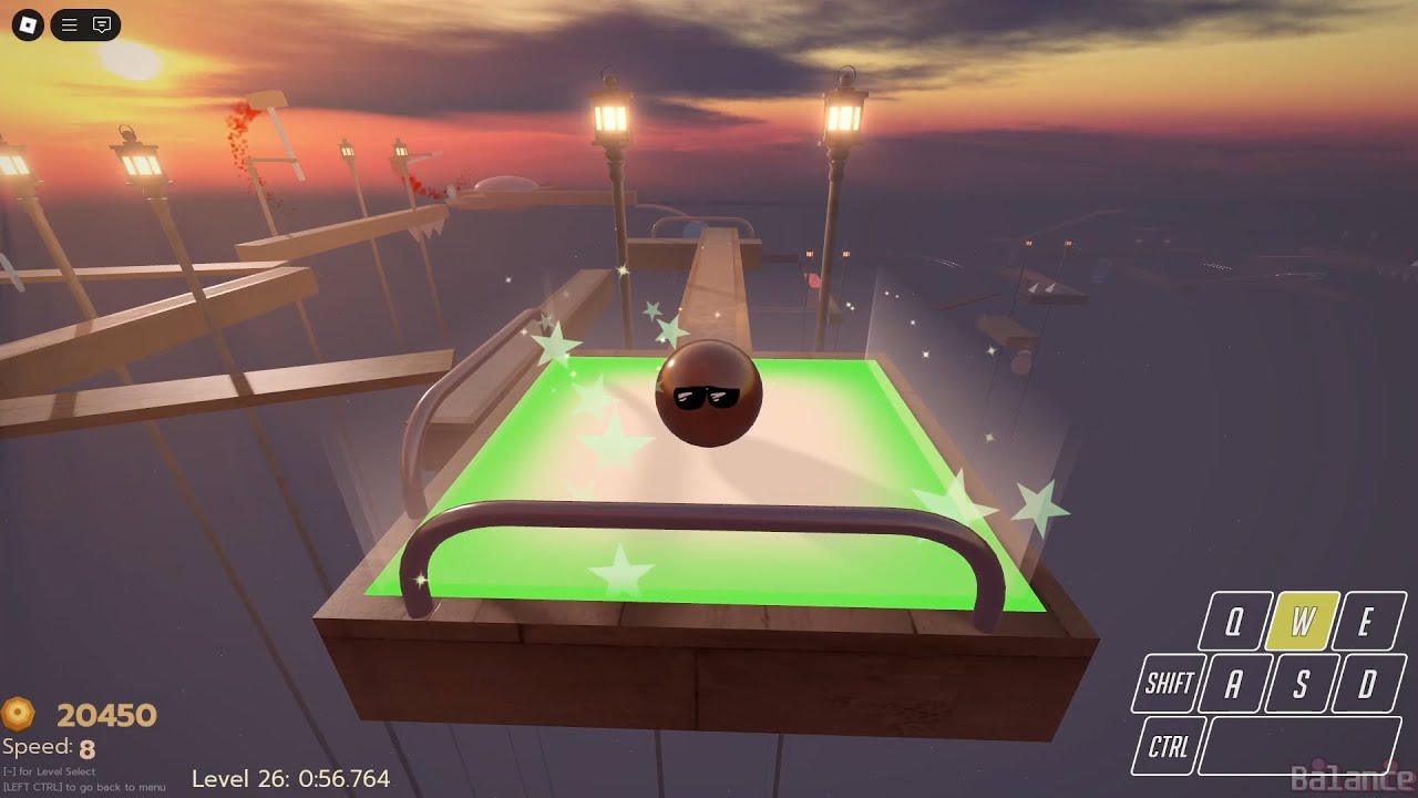 Roblox Balance Level 26 full run - YouTube