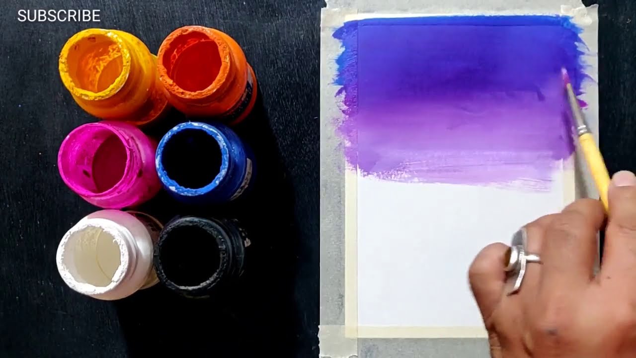 Easy Art Ideas for Beginners / How to Make Simple Poster Colours ...
