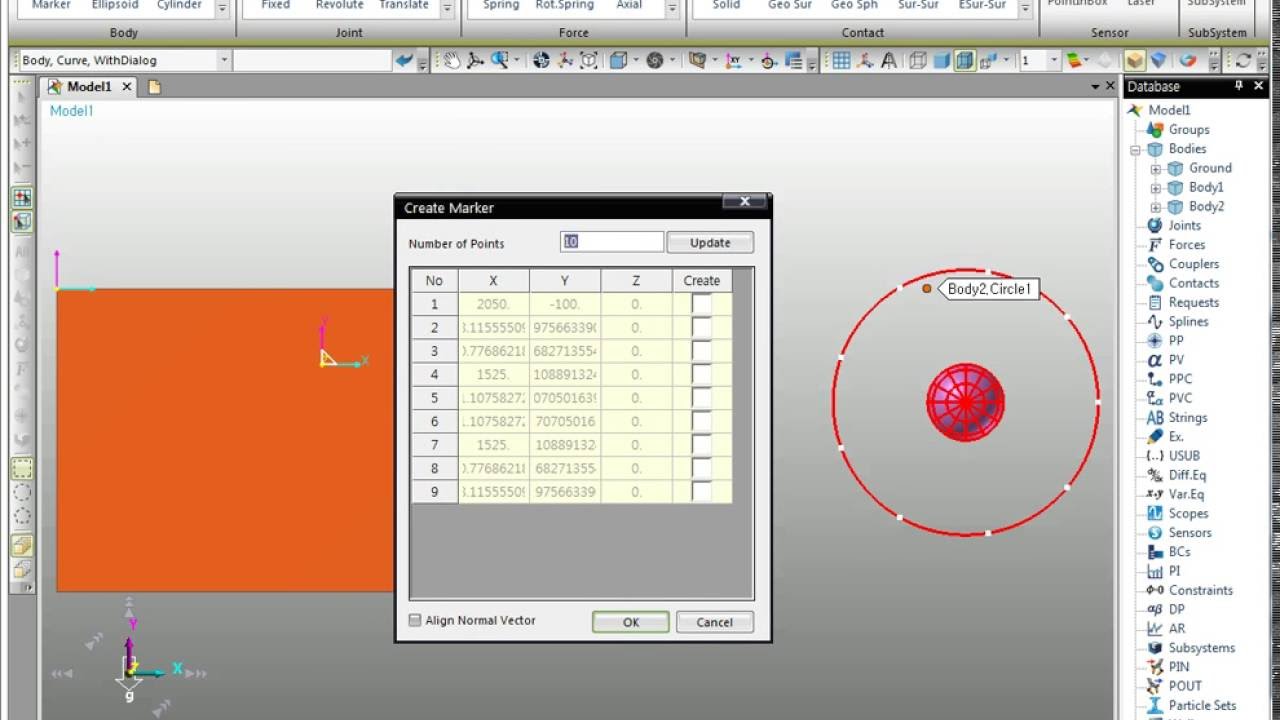 How to create a marker at the center point of a curve - YouTube