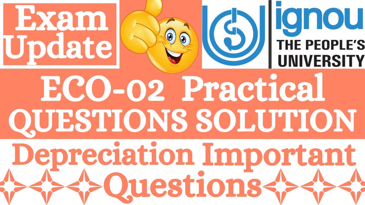 Eco-02 Practical Important Questions With Solution I Account-1I ...
