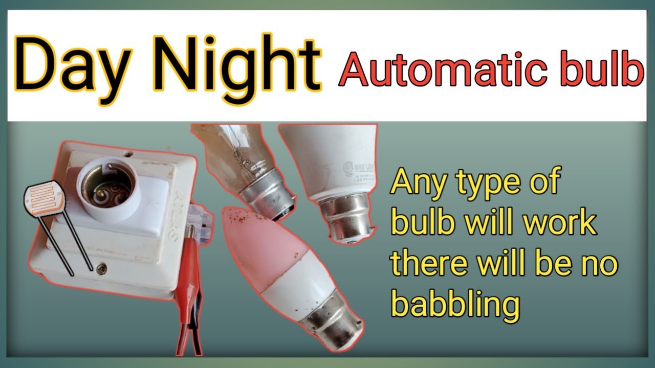 How to make Automatic day night bulb holder | LDR | sensor - YouTube