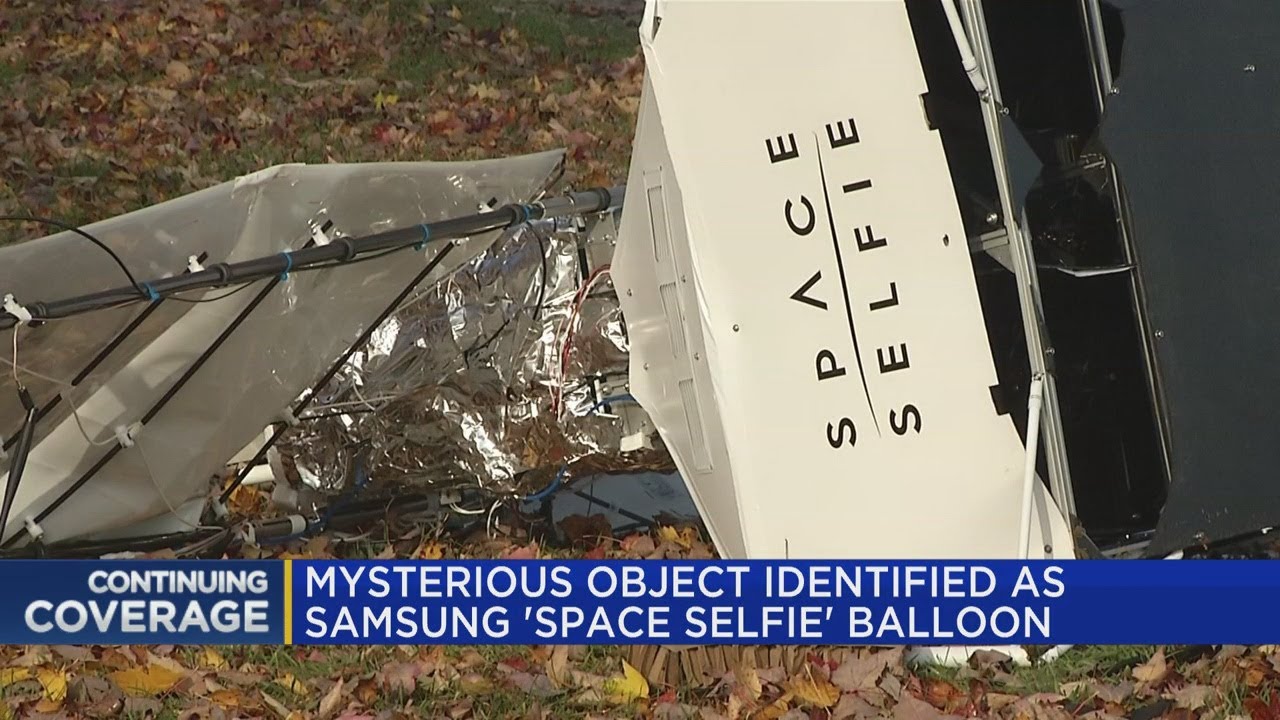 Mysterious object identified as Samsung 'Space Selfie' Balloon - YouTube