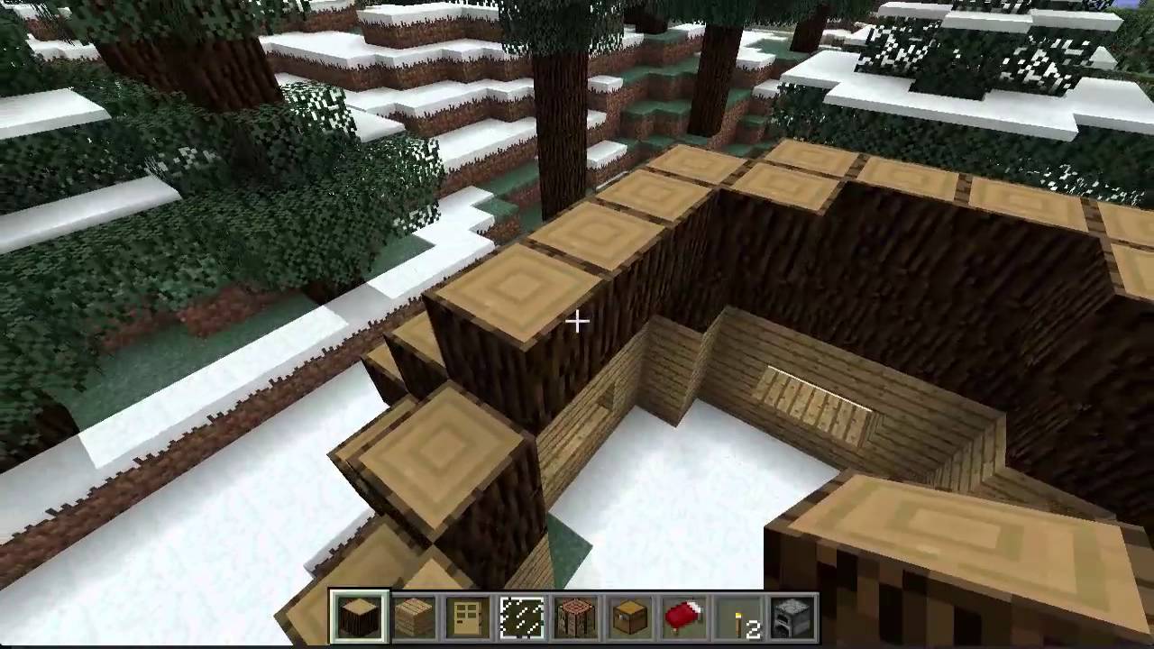 Minecraft: How to Build a Hut - YouTube