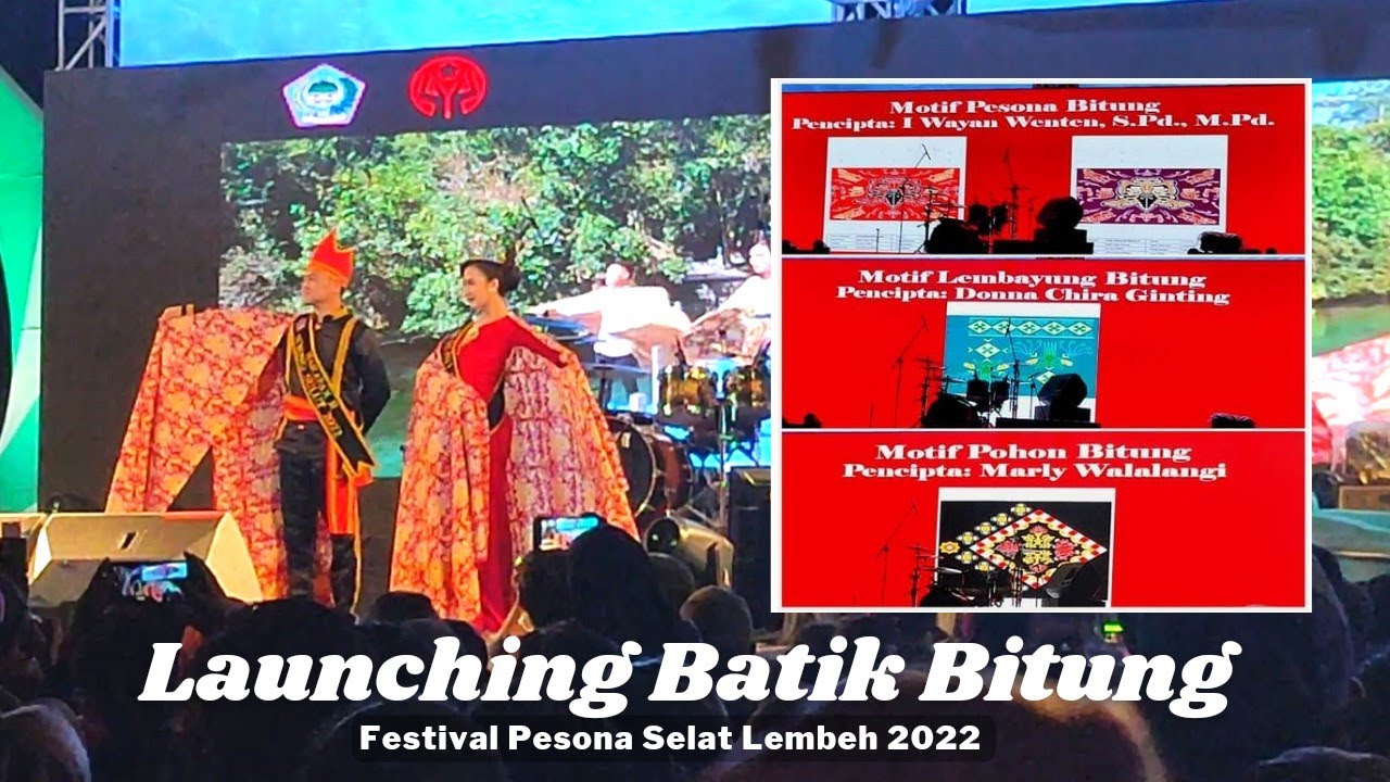 Launching Batik Bitung | Festival Pesona Selat Lembeh 2022 - YouTube