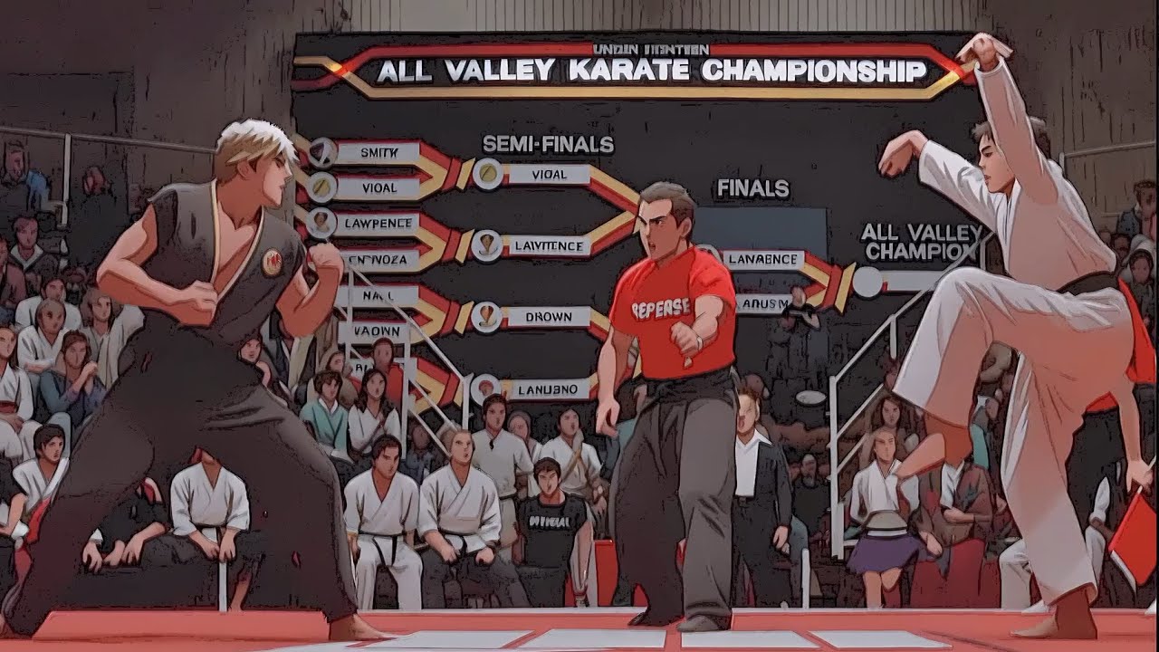 Crane Kick by Daniel LaRusso - The Karate Kid (Cartoonized) - YouTube