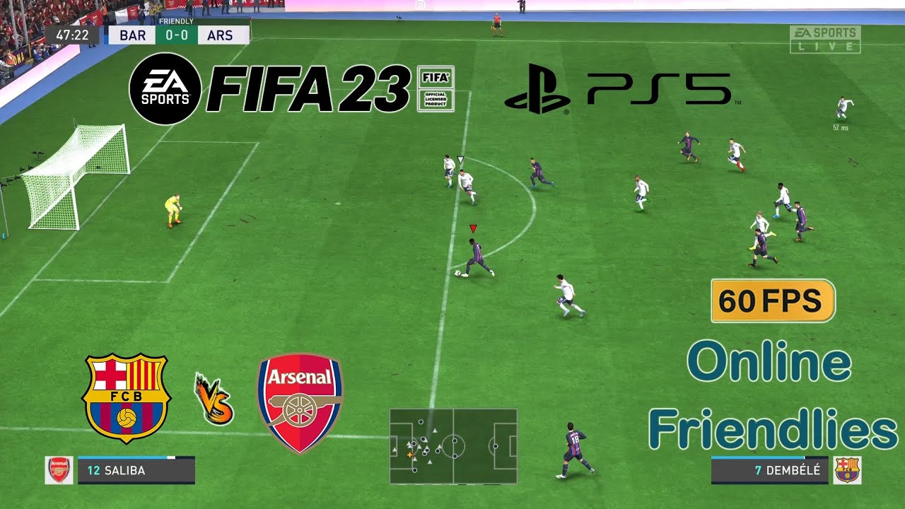 FIFA 23 - FC Barcelona vs Arsenal - Online Friendly (PS5) [Arabic ...