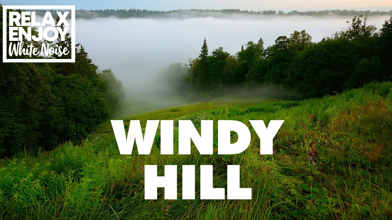Windy Hill | White Noise, Wind Sounds, Blowing wind, Sleep Sounds ...