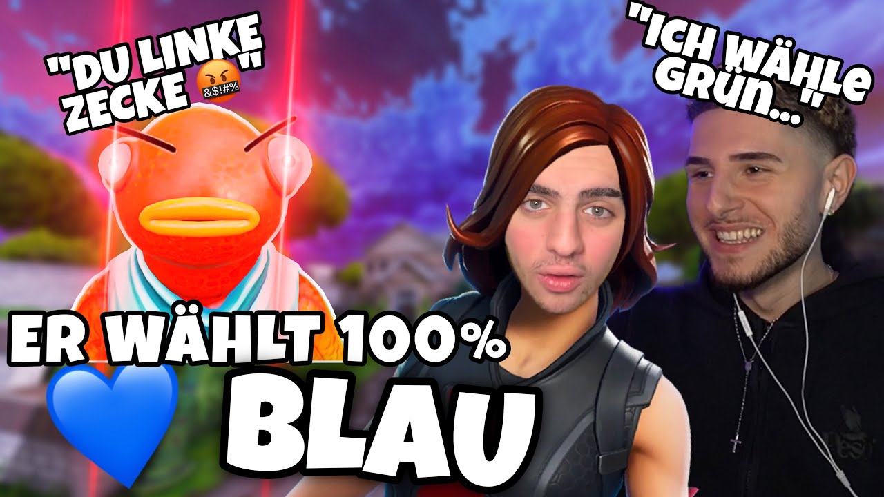 😭💙 AFD WÄHLER GETROFFEN | BACHELORBBY SPIELT FORTNITE MIT EMIRMONO ...