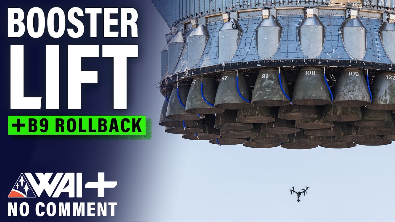 Hot Staging Upgrades Soon? SpaceX Booster 9 Lift & Rollback! - YouTube