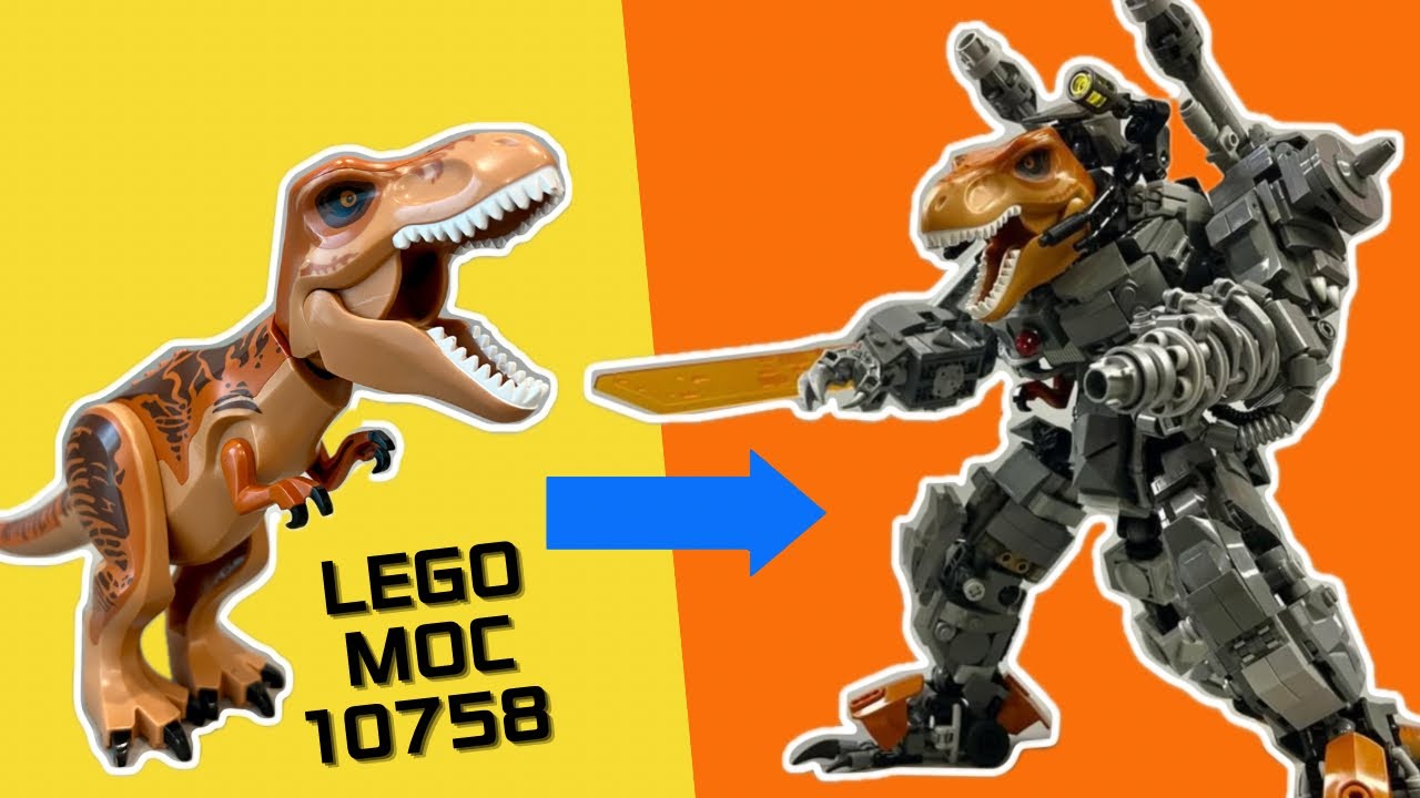 LEGO MECH MOC 10758 T-Rex (티라노레고) - YouTube