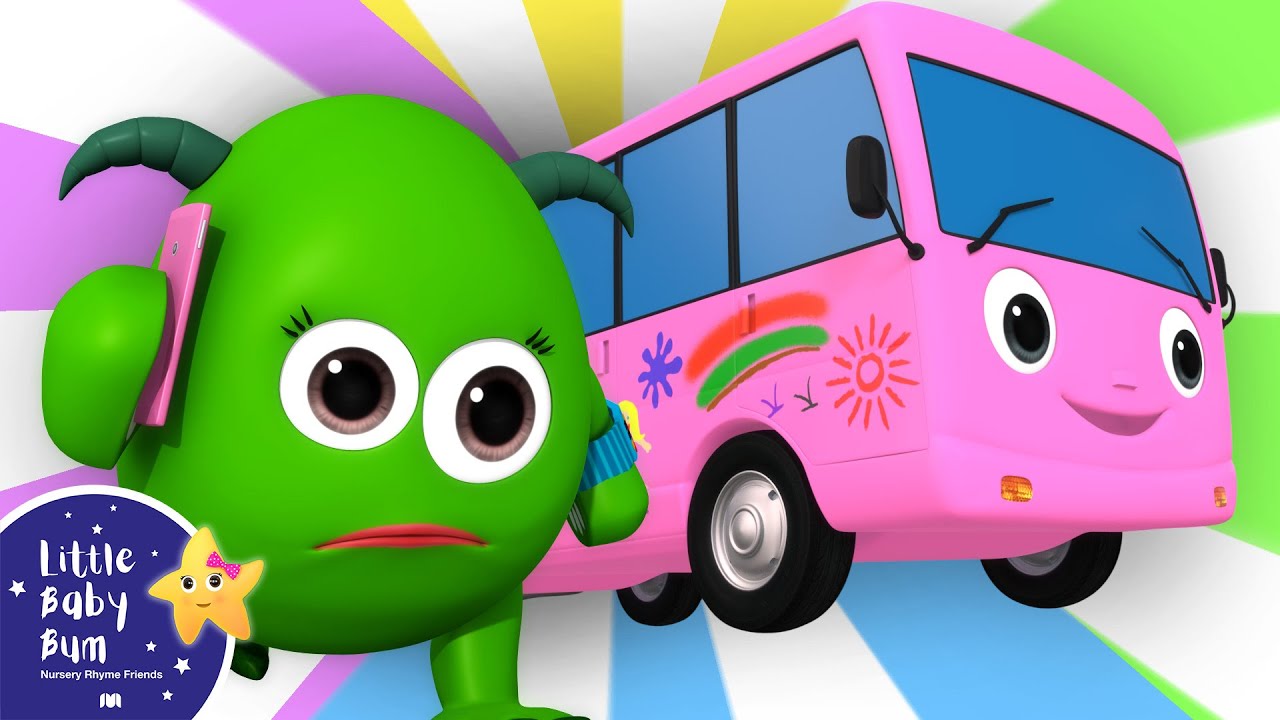 Color Bus Song & More Nursery Rhymes | 🚌Wheels on the BUS Songs! 🚌 ...