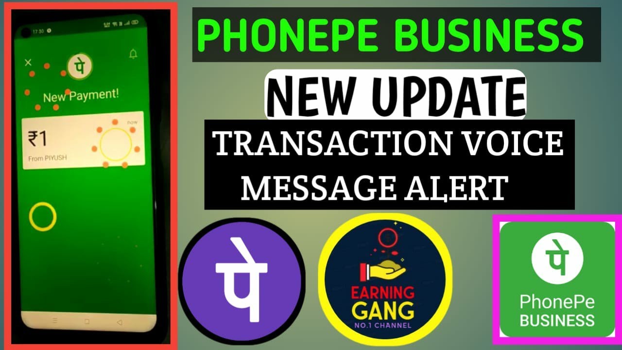 PHONE PE BUSINESS TRANSACTIONS VOICE ALERT MESSAGE| PHONE PE BUSINESS ...