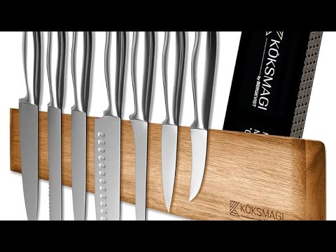İkea bıçak seti ve Alman Köksmagi 40 cm mıknatıslı bıçak tutma aparatı