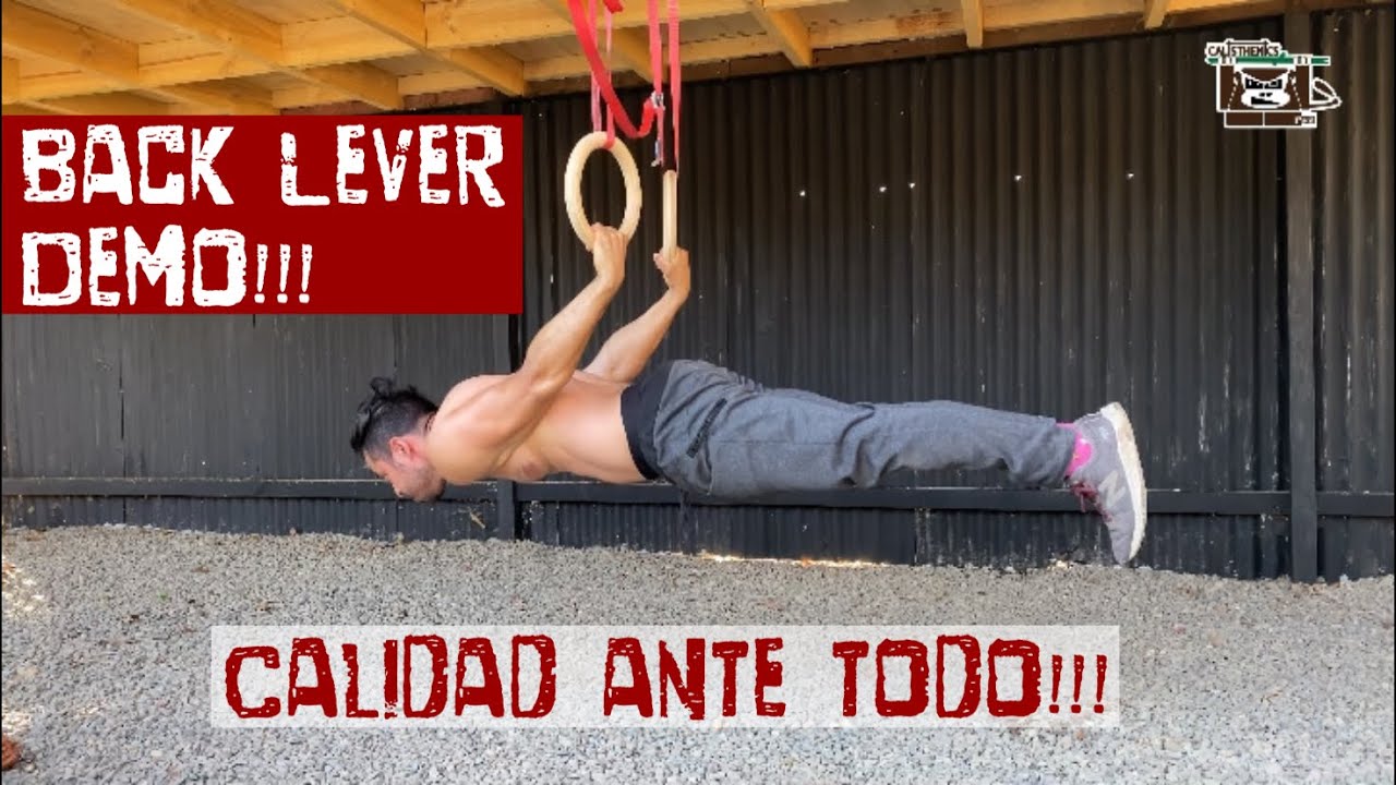 Cómo hacer Back Lever en Anillas! Ejecución! - YouTube