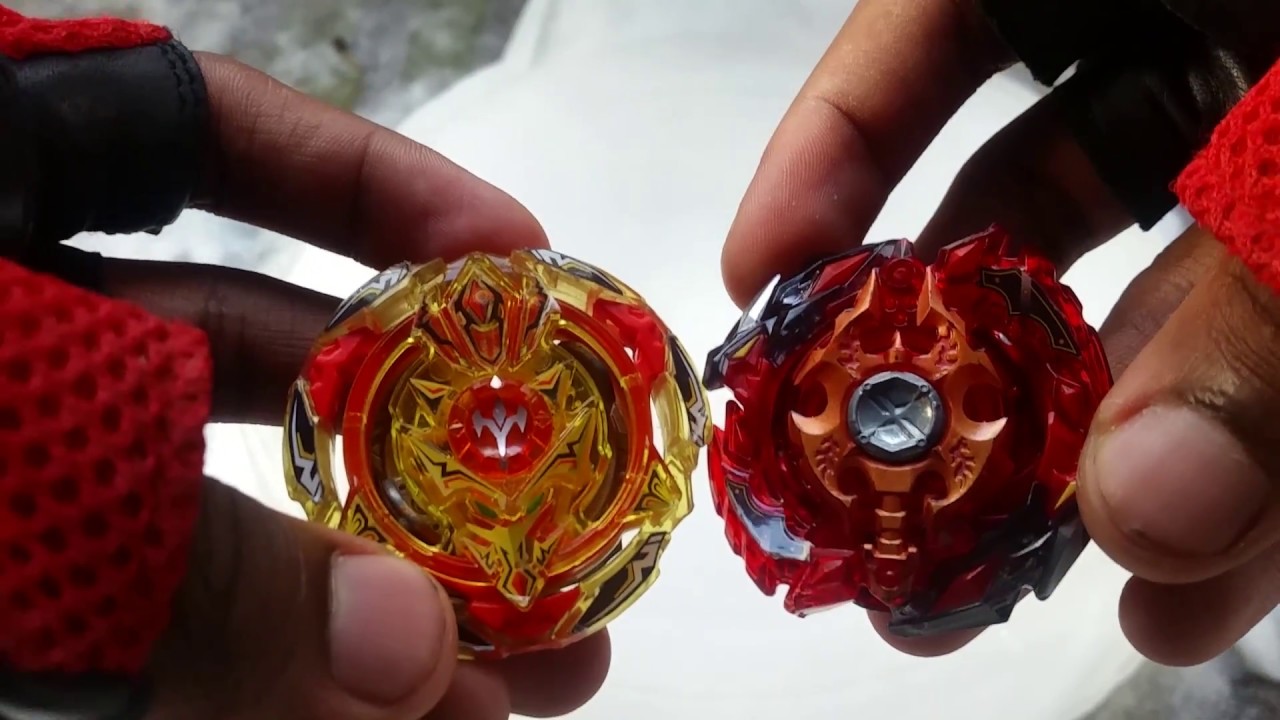 BEYBLADE BURST ICE STADIUM BATTLE! SCREW TRIDENT VS LEGEND SPRIGGAN ...