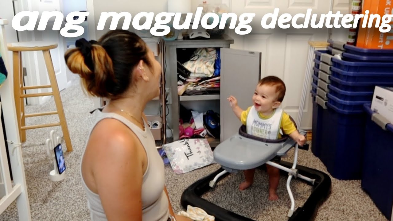 Our magulong decluttering w|my silly boy*he's start learning to crawl ...