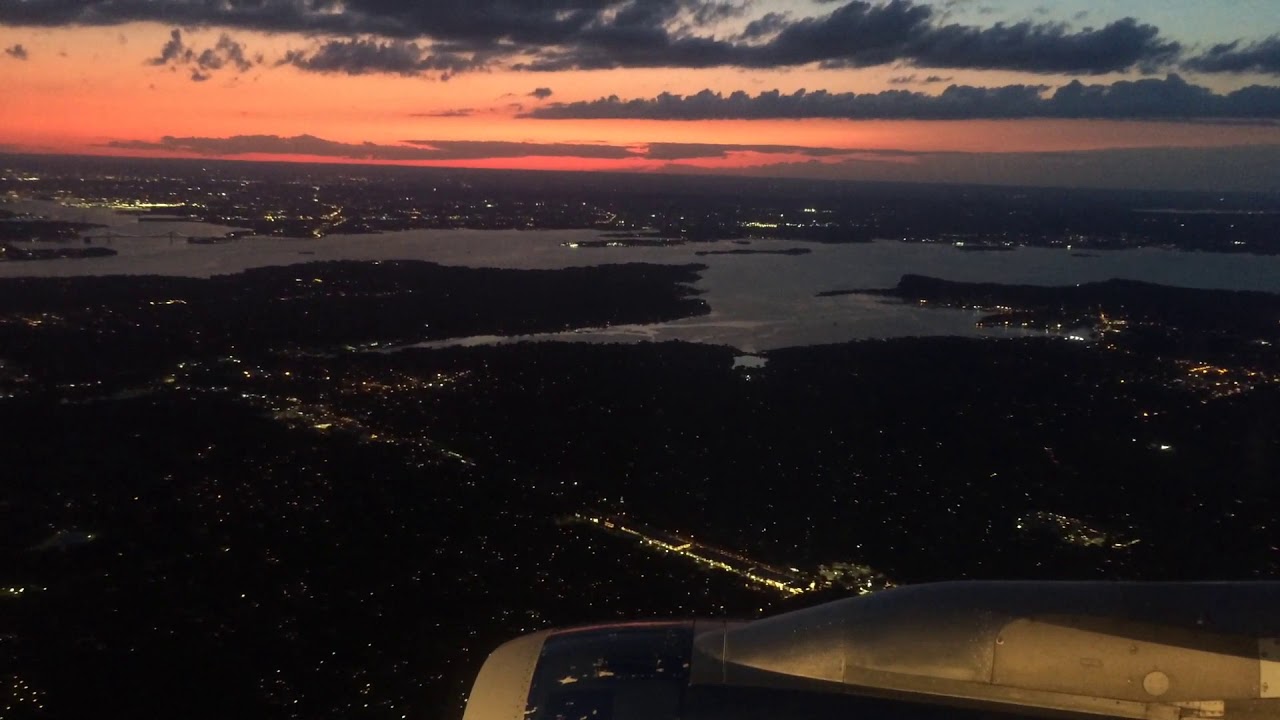 JetBlue:A320 over New York City at night - YouTube