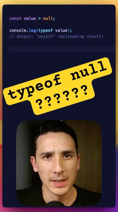 OMG: typeof null (bug in JavaScript) #javascript #javascripttutorial #coding #programming - YouTube