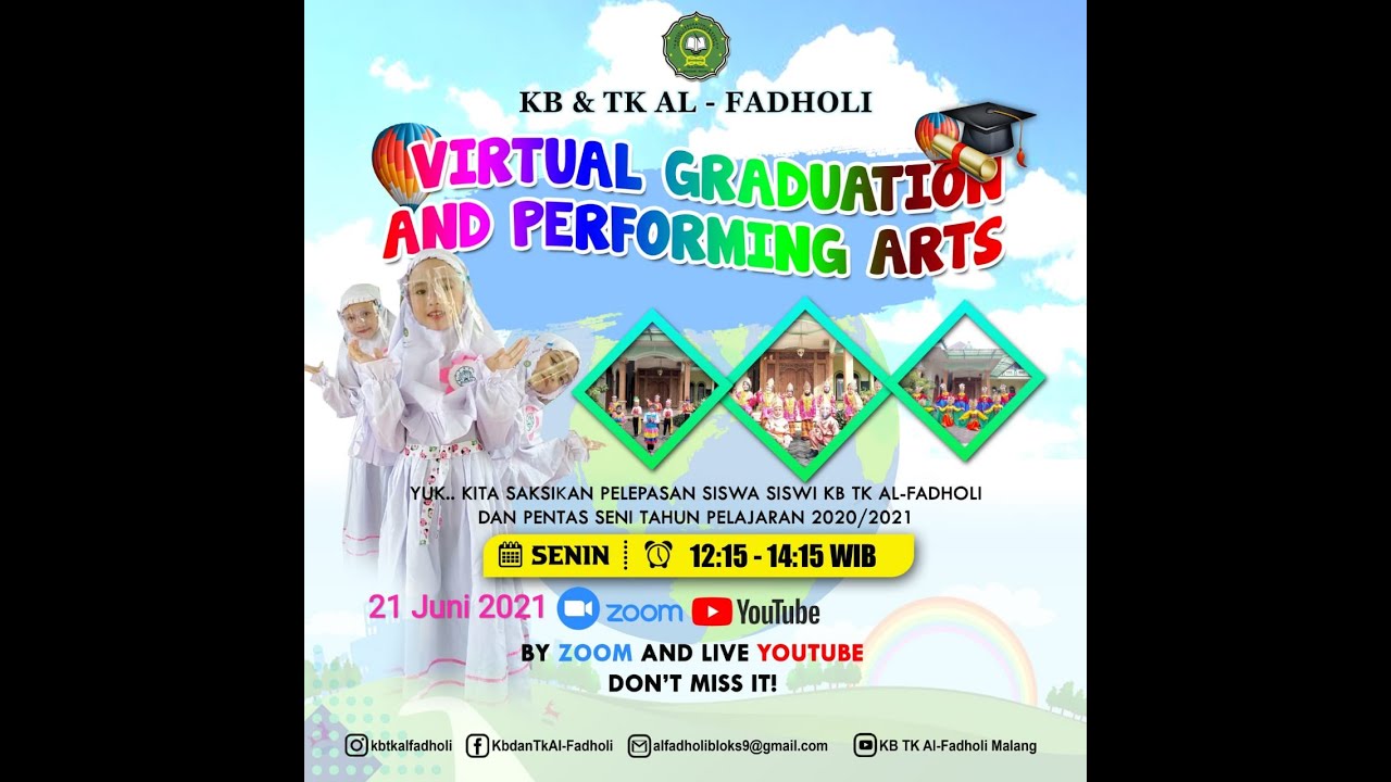 VIRTUAL GRADUATION AND PERFORMING ARTS KB TK AL FADHOLI KOTA MALANG - YouTube