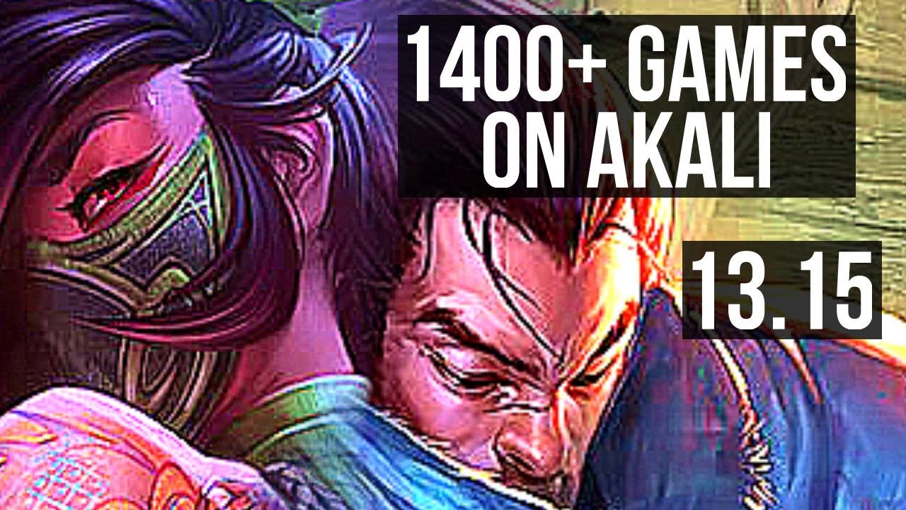 AKALI vs YASUO (MID) | 1400+ games, 1.3M mastery, 7/2/7 | EUW ...