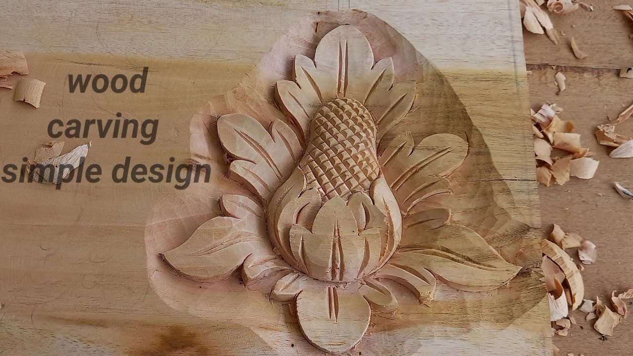 wood carving basic design | wood carving for beginners | flower and ...