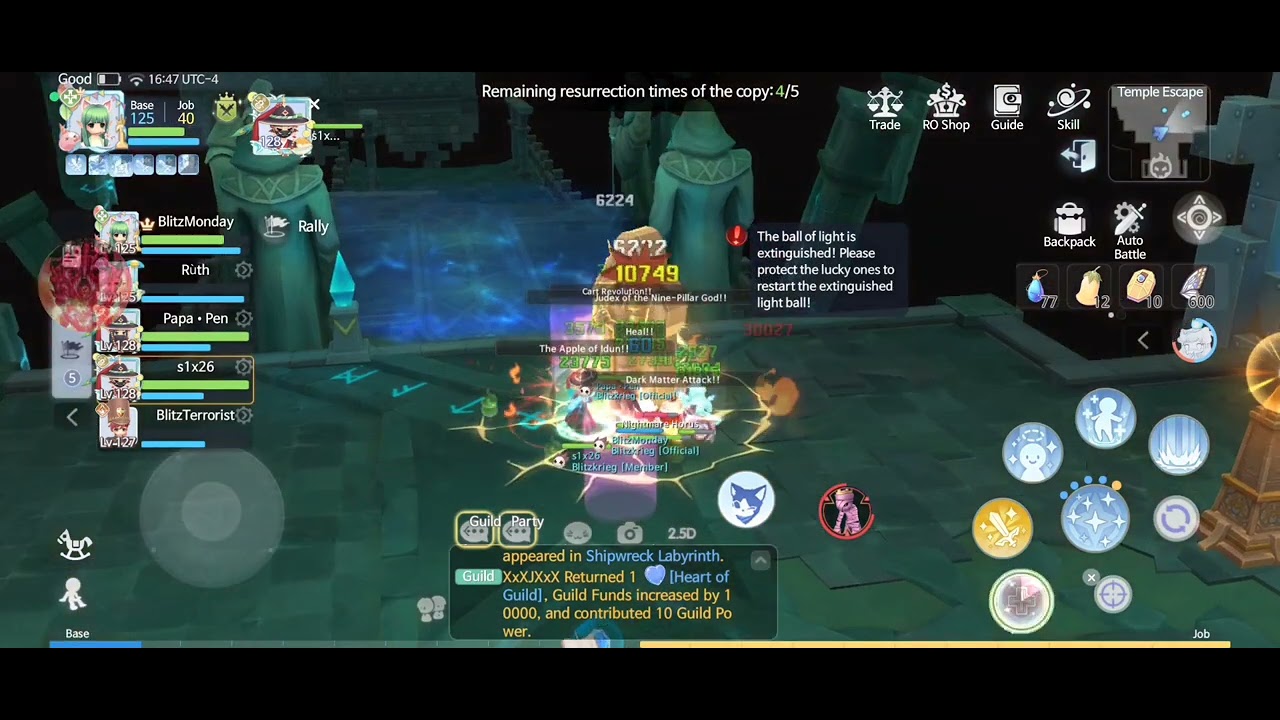 Ragnarok Origin World Constellation Tower ( Normal ) floor 5 Osiris ...