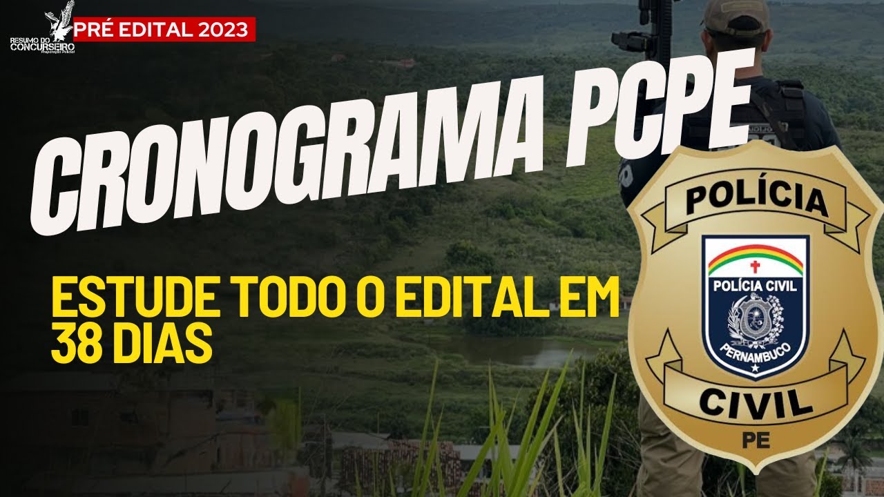 PCPE - Plano de estudos - Polícia civil de Pernambuco | 2023 - YouTube