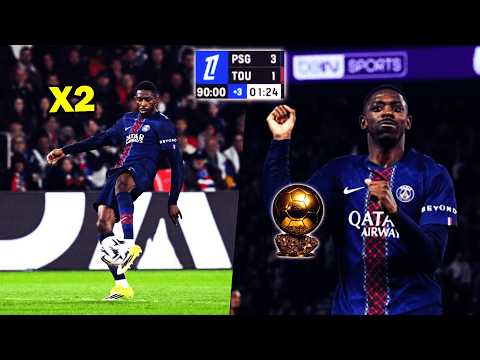 LE BUT DINGUE DE DEMBÉLÉ EN REPRISE DE VOLÉE... PSG 3-1 TOULOUSE : BALLON D'OR ! (bonus)