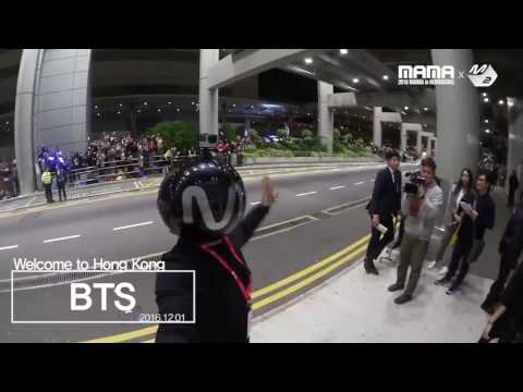 [BTS] BTS arrival in Hong Kong ( MAMA 2016 )