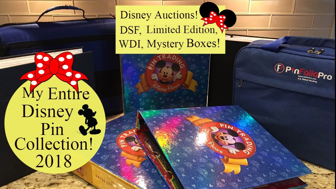 My Entire Disney Pin Collection! 2018! Disney Auctions, WDI, DSF ...