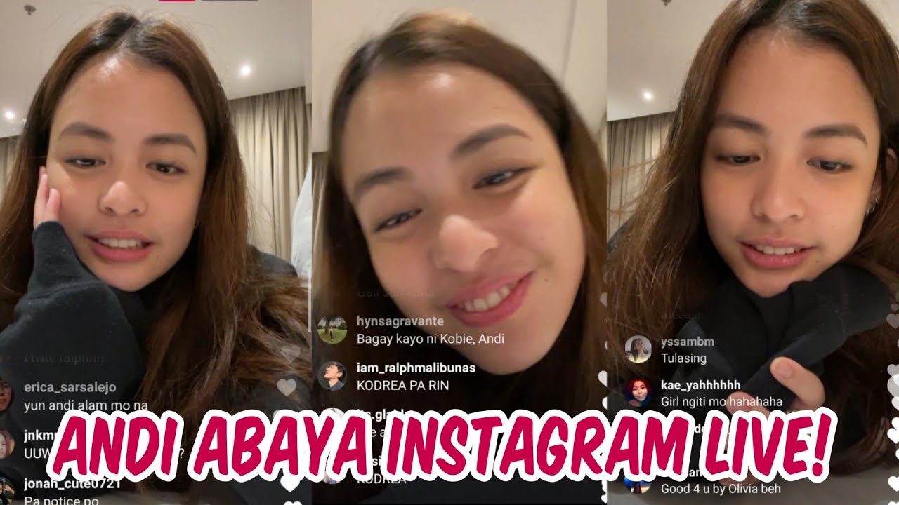 ANDI ABAYA INSTAGRAM LIVE (MAY 18, 2021) - YouTube