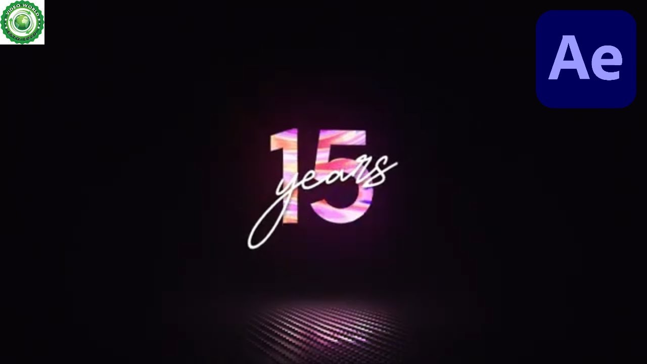 ae project file Anniversary Logo Reveal 28-Video World || After Effect ...