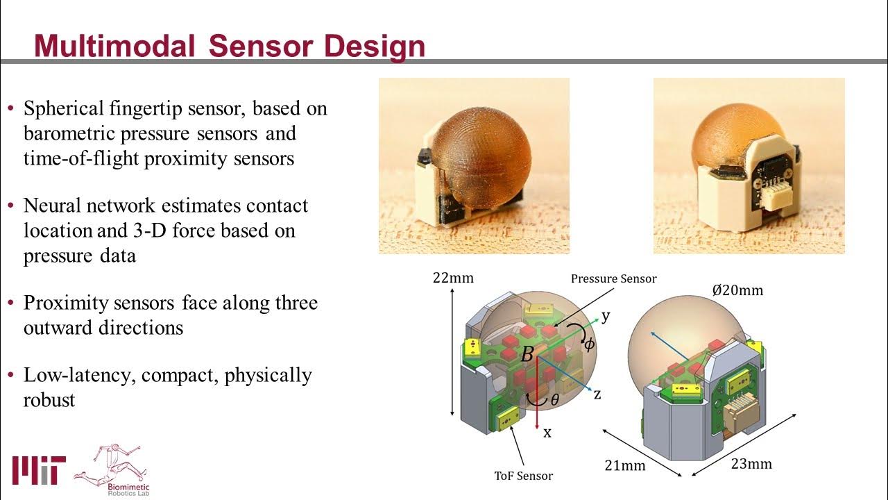 Design of a Multimodal Fingertip Sensor for Dynamic Manipulation - YouTube