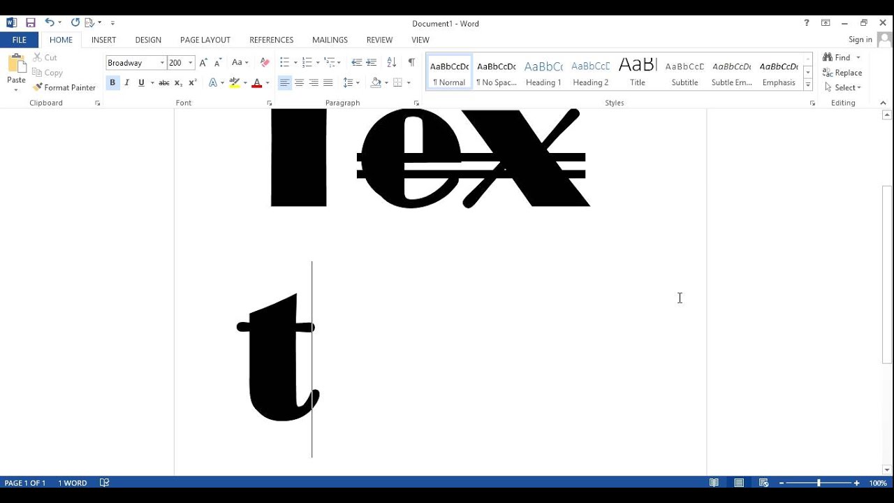 How to use the strike through option on microsoft office - YouTube