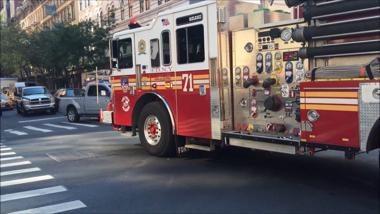 BRAND NEW FDNY KME ENGINE 71 REPORTING FOR RELIEF PURPOSES TO AFTERMATH ...